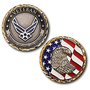 USAF U.S. Air Force Veteran Challenge Coin