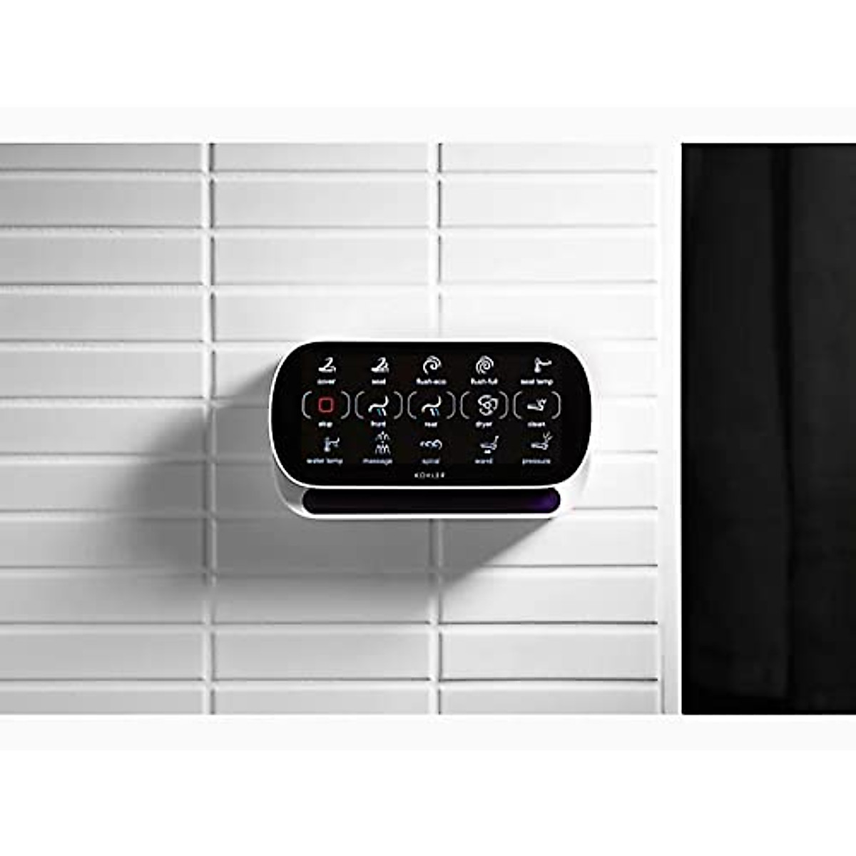 Kohler K-5401-PA-0 Veil Comfort Height Skirted One-Piece Elongated Dual-Flush Intelligent toilet, White