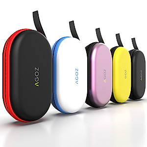 AGOZ Asthma Inhaler Case Zippered Protective Medical Pouch Cover with Wrist Strap (Purple)