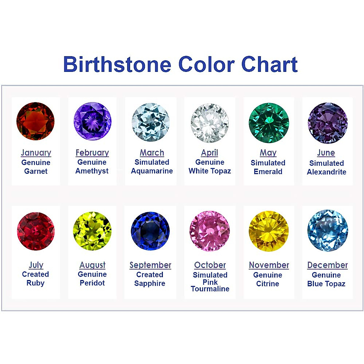 Star K Custom Personalized 3 Three Oval Birthstones Band Mothers Wedding Promise Ring 10 kt White Gold Size 6.5