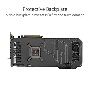 ASUS TUF Gaming NVIDIA GeForce RTX 3090 Ti OC Edition Graphics Card (PCIe 4.0, 24GB GDDR6X, HDMI 2.1, DisplayPort 1.4a, Dual ball Fan Bearings, Military-grade Certification, GPU Tweak)