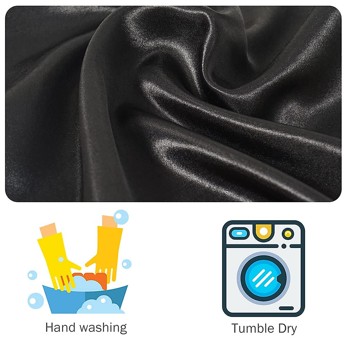 2 PCS Dust Cover Storage Bags Dust Bags for Handbags Large, Silk Drawstring Purse Storage Bag for Handbags Purses, Shoe Boots, Travel Organizer (Black + White, 23.6 * 19.6 in)