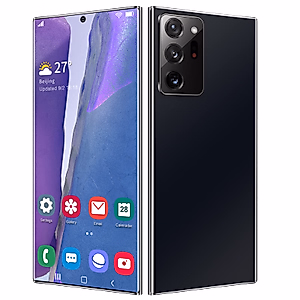 Lenove Note20U+ Smartphone Unlocked(48MP Rear HD Camera,5g Dual Sim Three Card Slots,MTK6889, 6.9 Inch Full-Screen,Face Id, 5000mah Long-Lasting Battery,Smart E Pen) (Black,12G+512G)