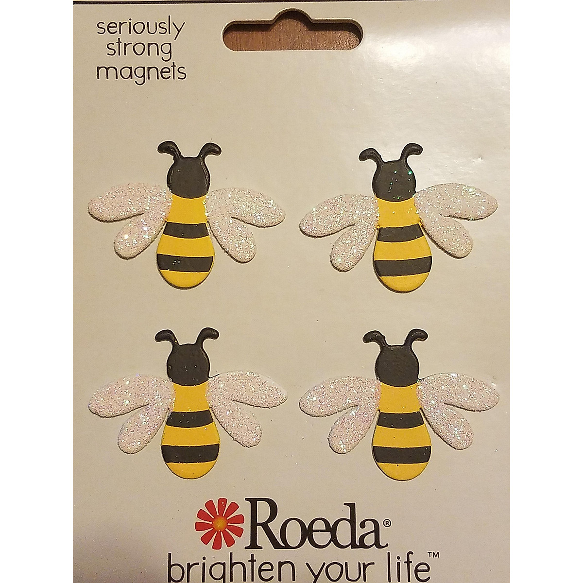 Embellish Your Story 22005Y Bee Magnets Set of 4