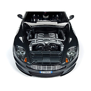 Aston Martin DBS Quantum Silver/Dark Gray Metallic (James Bond 007) "Quantum of Solace (2008) Movie 1/18 Diecast Model Car by Auto World