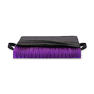 Purple Double Seat Cushion | Pressure Reducing Grid Designed for Ultimate Comfort | Designed for Office Chairs | Made in The USA