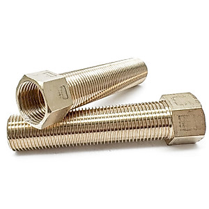 ZLYY 1/2" IPS Faucet Extension Adapter Kits, Brass Nut Fittings, Single Hole Mounting Pipe