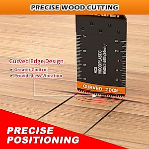 AMZWEI 24 Packs Metal Wood Oscillating Multitool Quick Release Saw Blades Compatible with Fein Multimaster Porter Cable Black & Decker Bosch Craftsman Ridgid Ryobi Makita Milwaukee Rockwell