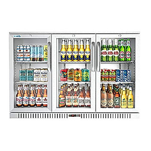 KoolMore BC-3DSW-SS Refrigerator, Triple Door, Stainless Steel