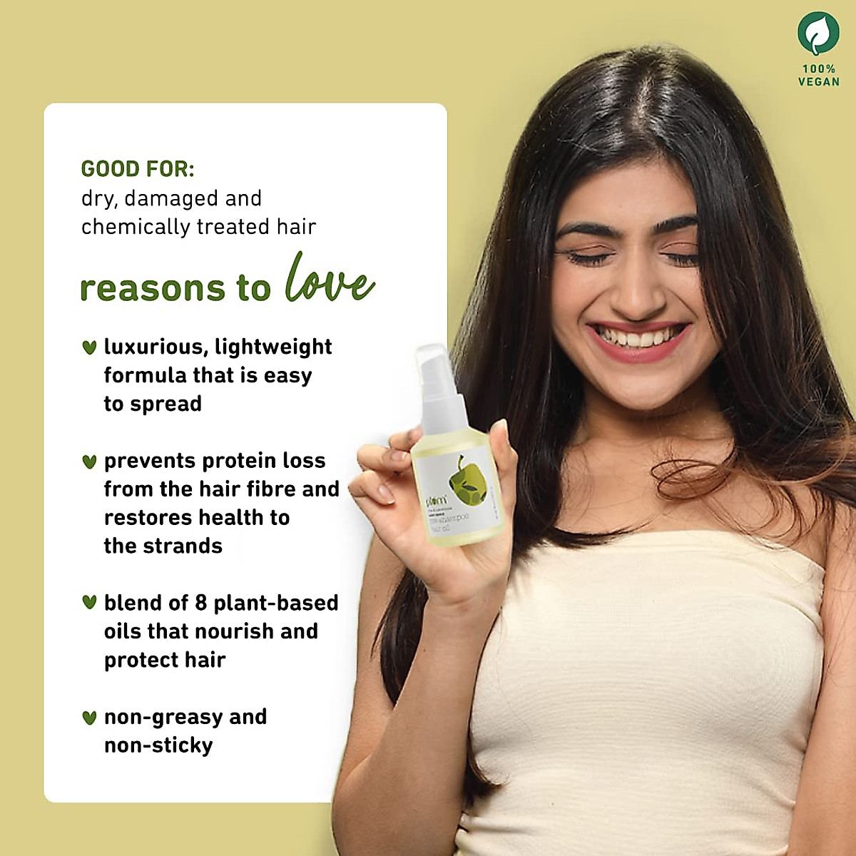 Olive and Macadamia Nutri-Shield Pre-Shampoo Hair Oil, For Dull, Damaged, Coloured Hair | Vegan Hair Oil