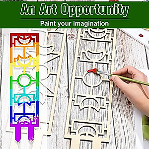 Yalikop 2 Pieces Wooden Small Indoor Trellis Plant Trellis Climbing Plants Hexagon Trellis Potted Plants Trellis Vine Supports Garden Trellises 10 Pieces Black Cable Ties Plant (Moon)