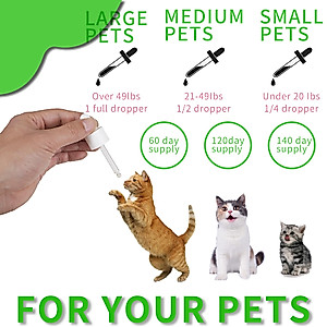 Hemp Oil for Cats - Calm Your Feline Friend with Hemp Oil,Help Pets with Joint Pain,Anti-Inflammatory，Anxiety Stress ，Skin and Coat Health，Cat Calming