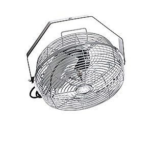 TPI Workstation Fans, Wall-Mount, 12" Blade Diameter, 1/12 Hp