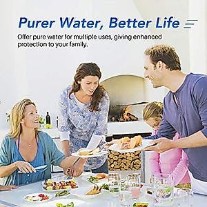 ICEPURE Faucet Water Filter Replacement for Pur® Plus RF9999® FM-2500V, FM-3700, RF3375, PFM400H PFM450S PFM150W PFM350V PUR-0A1 FM2500V FM-3700 for All PUR Faucet Filtration Systems, 6PACK