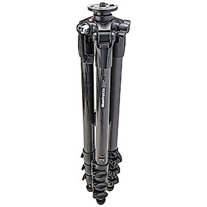 Manfrotto 057 Carbon Fiber 4-Section Geared Tripod (MT057C4-G),Black