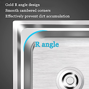 Kitchen Sink for Washing Single Bowl 304 Stainless Steel Utility Sinks Freestanding Outdoor camping dish washing station with Console & Stand for Indoor Garage Kitchen Laundry Room ( Size : 70*46*75cm