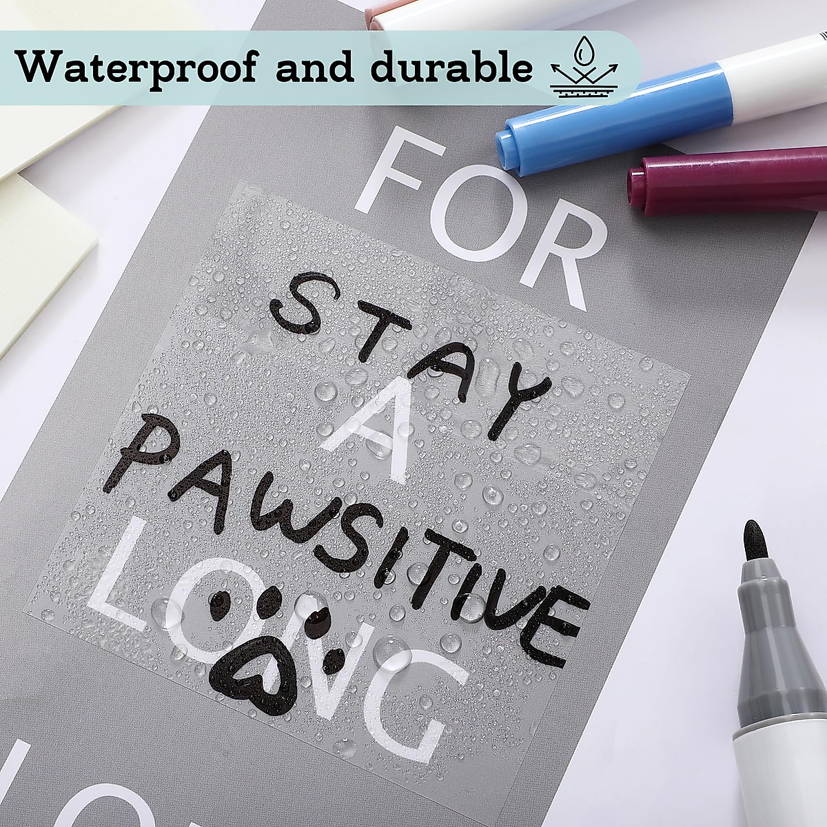 [1000 Sheets] Transparent Sticky Notes, 3x3 inch Clear Sticky Notes, Self-Adhesive Waterproof Translucent Sticky Notes for Annotation College School and Office Supplies