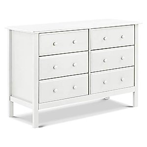DaVinci Jayden 6-Drawer Double Wide Dresser in White, Greenguard Gold Certified