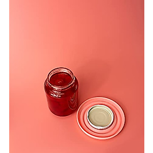 Krumbs Kitchen Essentials Grip & Twist Silicone Jar Opener Non Slip Gripper Pad Opens Any Jar Size Bottle Lid Opener for Weak Hands - Set of 4 - Blue (2) & Pink (2)