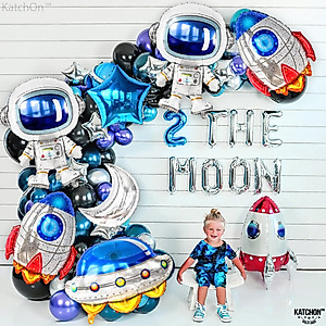 KatchOn, Large Astronaut Space Balloons Set - 37 Inch, Pack of 7 | Space Themed Balloons for Space Birthday Decorations | Outer Space Balloons | Astronaut Balloons for Space Themed Party Decorations