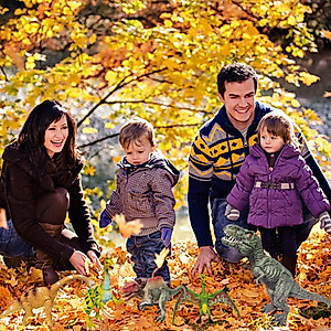 E EAKSON Dinosaur Toys for Kids and Boys Realistic Action Figures Educational,with Movable Jaws,Including T-Rex, Velociraptor Etc,14 Pcs, 6 to 10 Inches-Gift for Kids 3-7 Years Old