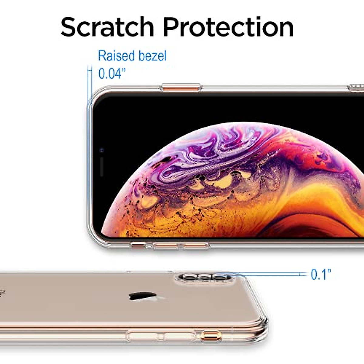 Shamo's iPhone XS Max Case - Soft TPU Material - Flexible - Precise Fit - Shock Absorption - Scratch Resistance - Non-Slip Grip - Wireless Charging Compatible - Slim & Lightweight - Transparent Design