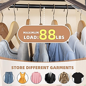 STORAGE MANIAC 2-Pack Hanging Garment Bag Zipper Cover with Sealed Clear Window, Long Garment Cover for Closet Storage Wardrobe Clothes Protector, Large Garment Storage Bag for Dresses,Suits, Beige