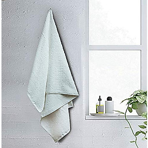 Cotton Bath Towels Set White 22" x 44" Pack of 6 Ultra Soft 100% Cotton Bath Towel White Highly Absorbent Daily Usage Bath Towel Ideal for Pool Home Gym Spa Hotel