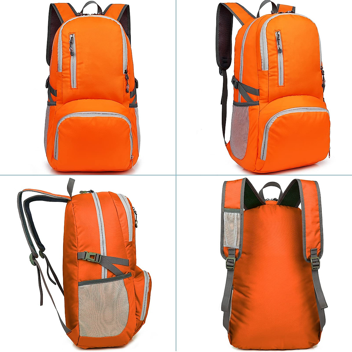 Packable Lightweight Hiking Backpack,Oliomp-35L Waterproof Foldable Travel Backpack Suitable for men and women camping outdoor hiking and cycling.(Orange)