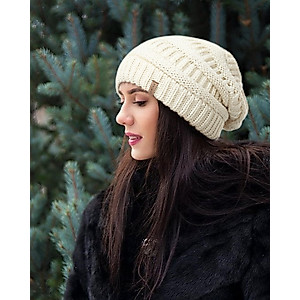 FURTALK Womens Winter Slouchy Beanie Hat Knit Warm Winter Hats for Women Soft Stretch Ski Cap Ladies Beanies