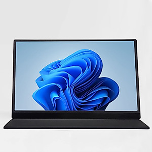 Portable Monitor - 15.6 Inch 1080P Travel Laptop Monitor with Speaker Dual USB-C Mini HDMI Portable Monitor for Laptop PC