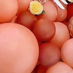 Pink Balloon Arch Kit - 132pcs Pink Gold Red Balloon Garland Kit White Dusty Pink Balloons for Wedding Bridal Shower Birthday Baby Shower Party Decorations