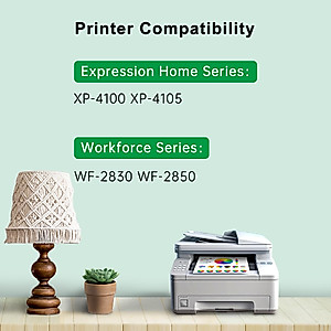 SAILNER 212XL Ink Cartridges Remanufactured Ink Cartridge Replacement for Epson 212XL 212 XL use with Expression Home XP4105 XP-4105 XP4100 XP-4100 Workforce WF-2850 WF2850 WF2830 Printer 4 Pack 212