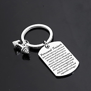 FAADBUK Personal Trainer Keychain Workout Gift Fitness Gift Gym Gift Thank You Gift for Workout Coach (Personal Trainer Keychain)