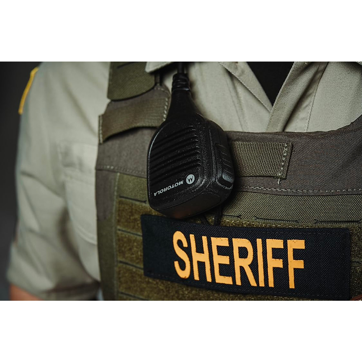 THE MIC LOOP Micro - Keeps Portable Radio Mic in Place for Police/Law Enforcement OD GREEN