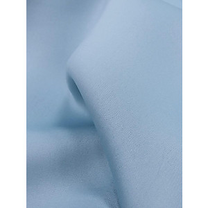 Neoprene Scuba Techno Athletic Double Knit All-Purpose Fabric by The Yard DIY Accessories Decor Fashion Clothing Aerobics (Navy Blue)