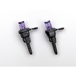 2 Packs of DecoBrite Purple 8ft (2.4m) 20 ct Battery Operated Halloween String Lights with Timer Indoor Outdoor Two Mode Functions on Black Wire for Small Spaces Wreath Room Window Decorations