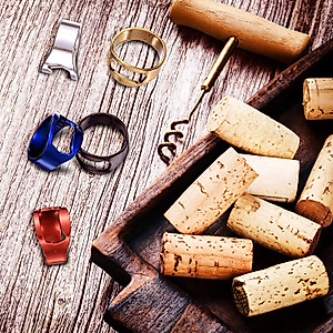 10 Pieces Ring Bottle Opener Stainless Steel Beer Bottle Opener Colorful Finger Bottle Opener for Party Present Supplies