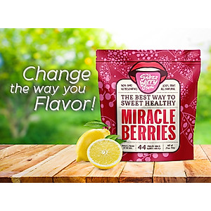 Miracle Berries by Snozzberry Farm | 44 berry halves | Freeze-dried, Grown in the USA | Turn Sour Sweet | Best Value In The Marketplace