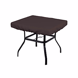 Covers & All Square Table Top Cover, 12 Oz Waterproof UV & Weather Resistant Patio Table Cover, Outdoor Table Cover for Patio Outdoor Furniture & Coffee Table (24” L x 24” W x 6” H, Coffee)