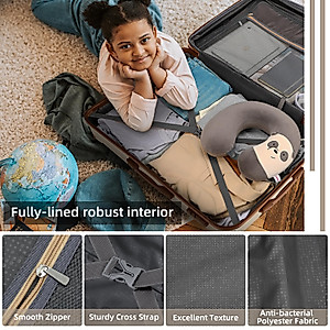 LEAVES KING Luggage Sets 5 Piece, Expandable(Only 24"&28") PP Suitcase with Spinner Wheels, Durable Luggage Sets Clearance Carry On Luggage Suitcase Set For Women Men, Cream