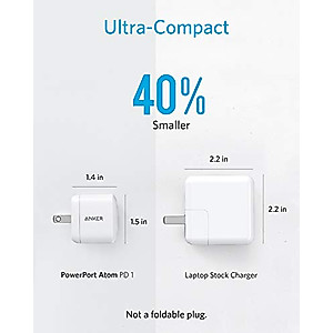 iPhone 12 Charger [GaN Tech], Anker 30W Compact USB-C Wall Charger with Power Delivery, PowerPort Atom for iPhone 12 / Mini/Pro/Pro Max / 11 / X/XS/XR, iPad Pro, MacBook 12'', Pixel, Galaxy