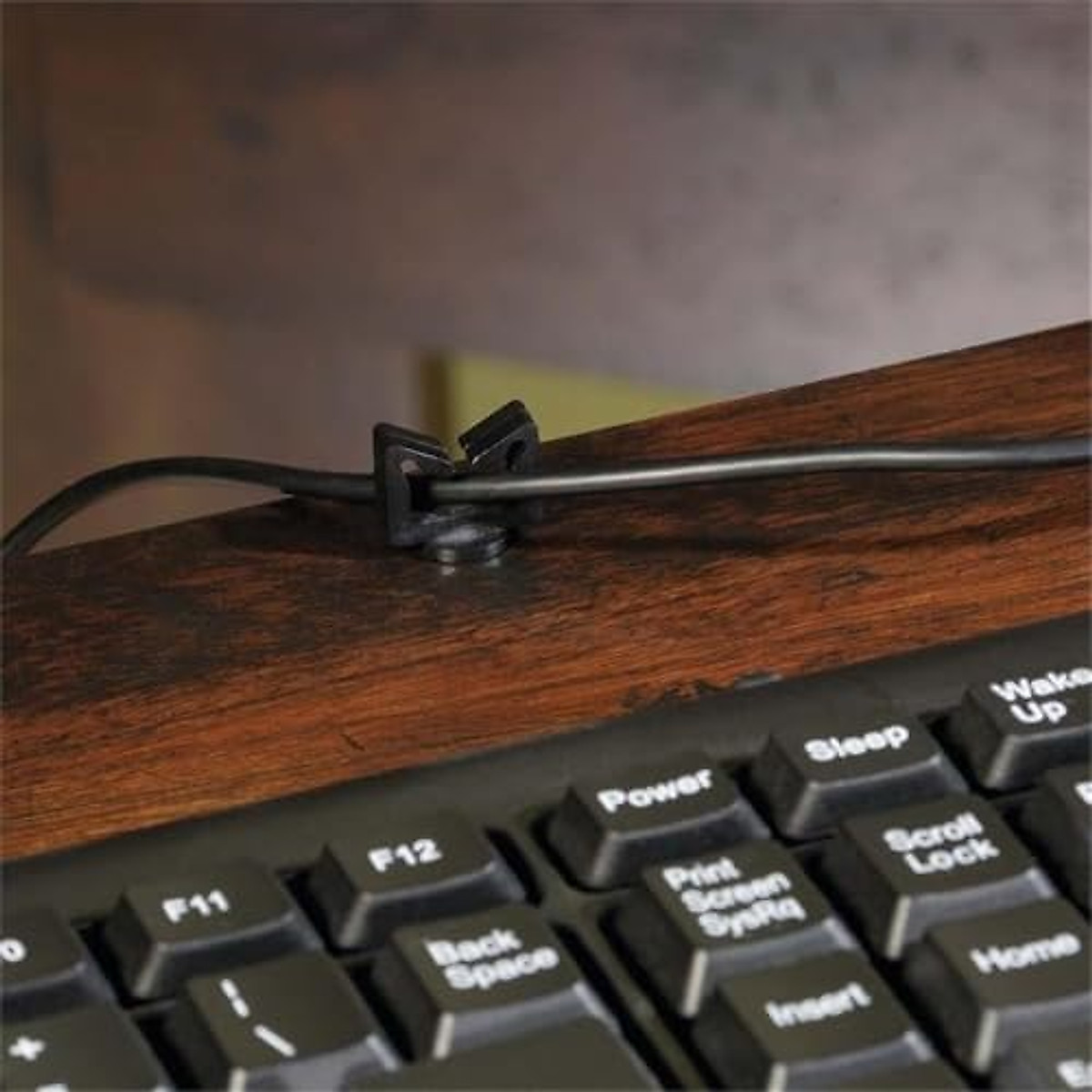 Pemberly Row Home Office L Shaped Desk with Computer Tower Storage in Curado Cherry