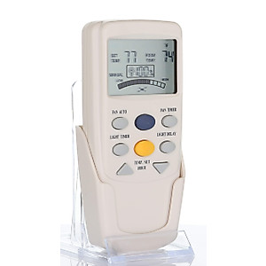 Anderic Replacement FAN-9T with FAN TIMER key Thermostatic Remote Control for Hampton Bay Ceiling Fans - FAN9T (FCC ID: L3HFAN9T, PN: FAN9T)