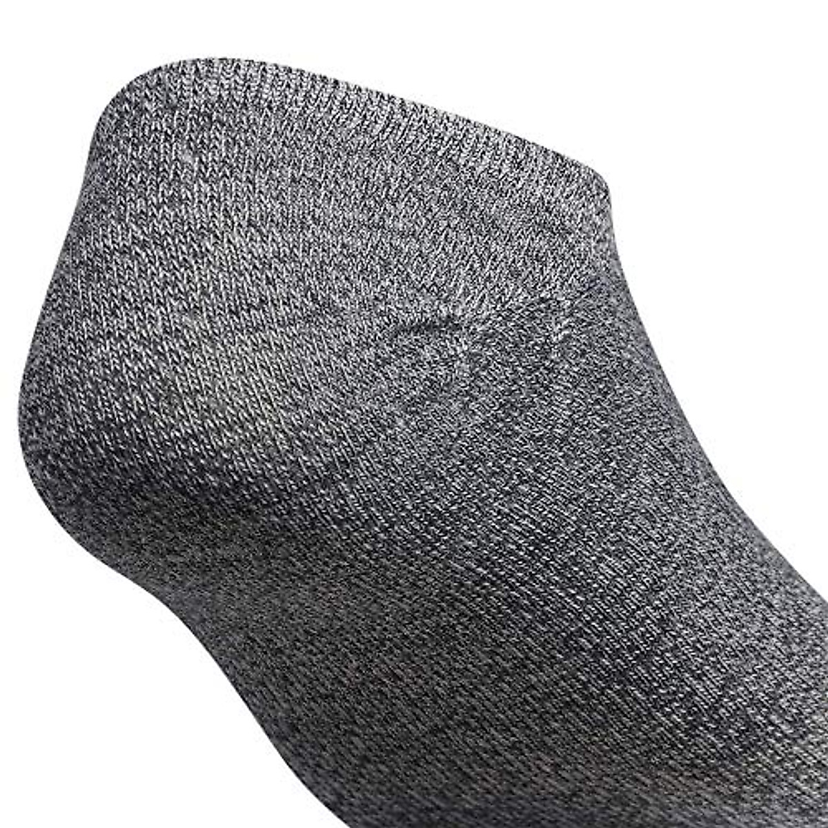 adidas Men's Superlite Linear Super No Show Socks (6-Pair), Alumina Beige/Night Grey/Black, Large
