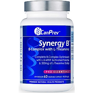 CanPrev Synergy B-Complex with L-Theanine Vegi Capsules, 60 Count