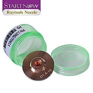 Startnow Original Raytools Fiber Laser Cutting Nozzle for BM109 BT210S Cutting Head D32mm Single Double Layer Laser Nozzles (S32-A Single Layer 1.5, 10 PCS)