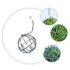 balacoo 2 pcs Sphere Hay Feeder Guinea Pig Hamster Hanging Grass Dispenser Pet