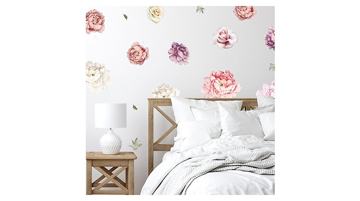 Transform Your Room with Large Floral Wall Stickers
