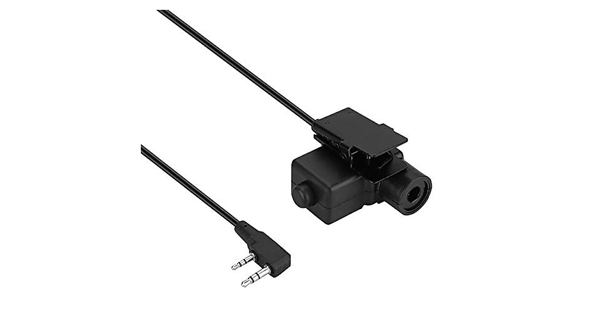PTT Cable for BAOFENG UV5R & More | Durable 2-Pin K-Type Interface